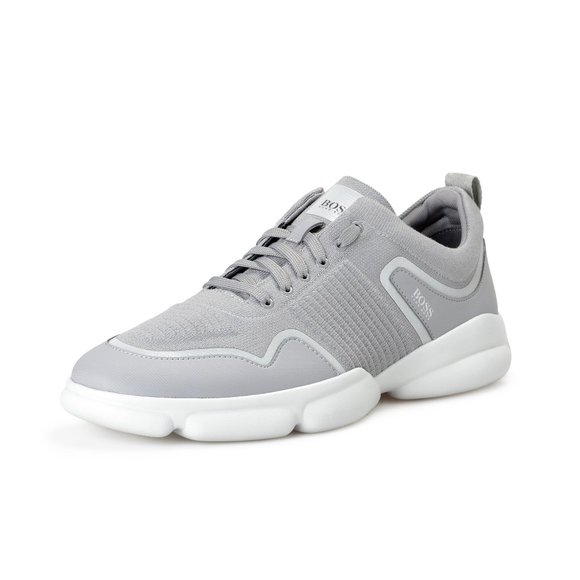 Hugo Boss | Shoes | Hugo Boss Mens Rapidrunnknwl Gray Fashion Sneakers ...
